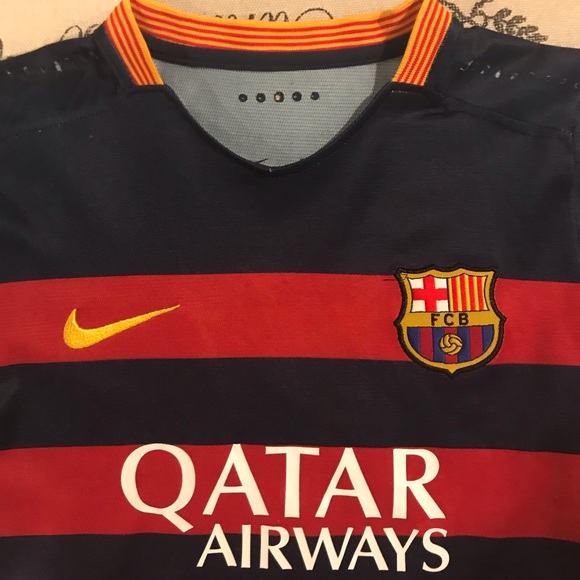 Nike | Shirts & Tops | Nike Fc Barcelona 516 Lionel Messi Home Kit ...